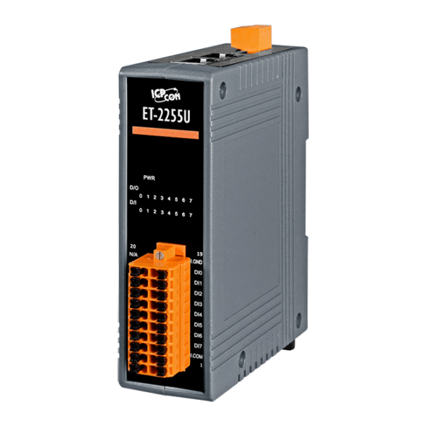ET-2255U Ethernet I/O Module with 8-ch DI & 8-ch Sink/Source-type DO - OKSA