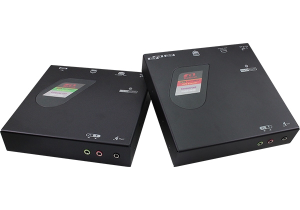 FXMS-M043 4K HDMI Fiber KVM Extender with Audio, IR, Serial, USB 2.0 (up to 1KM) (Multi-Mode) - OKSA