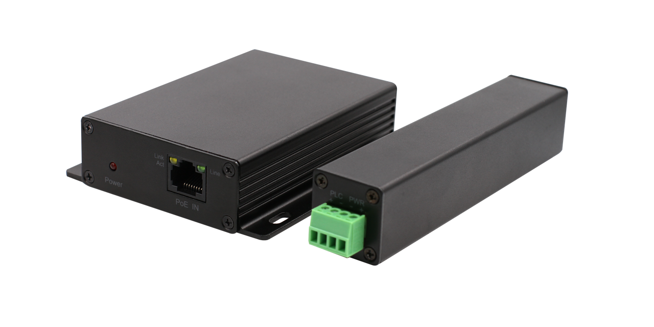 OT-PLC302POE/DC PoE Extender over 2-wire up to 500m, powered by 48 ...